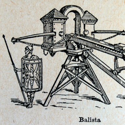 What was the maximum range of ballista? | globalquiz.org