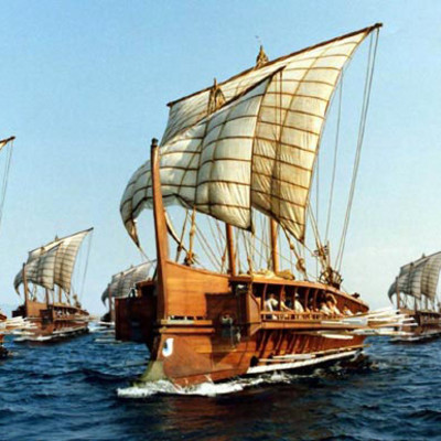 What was the typical attack method of the Roman navy? | globalquiz.org